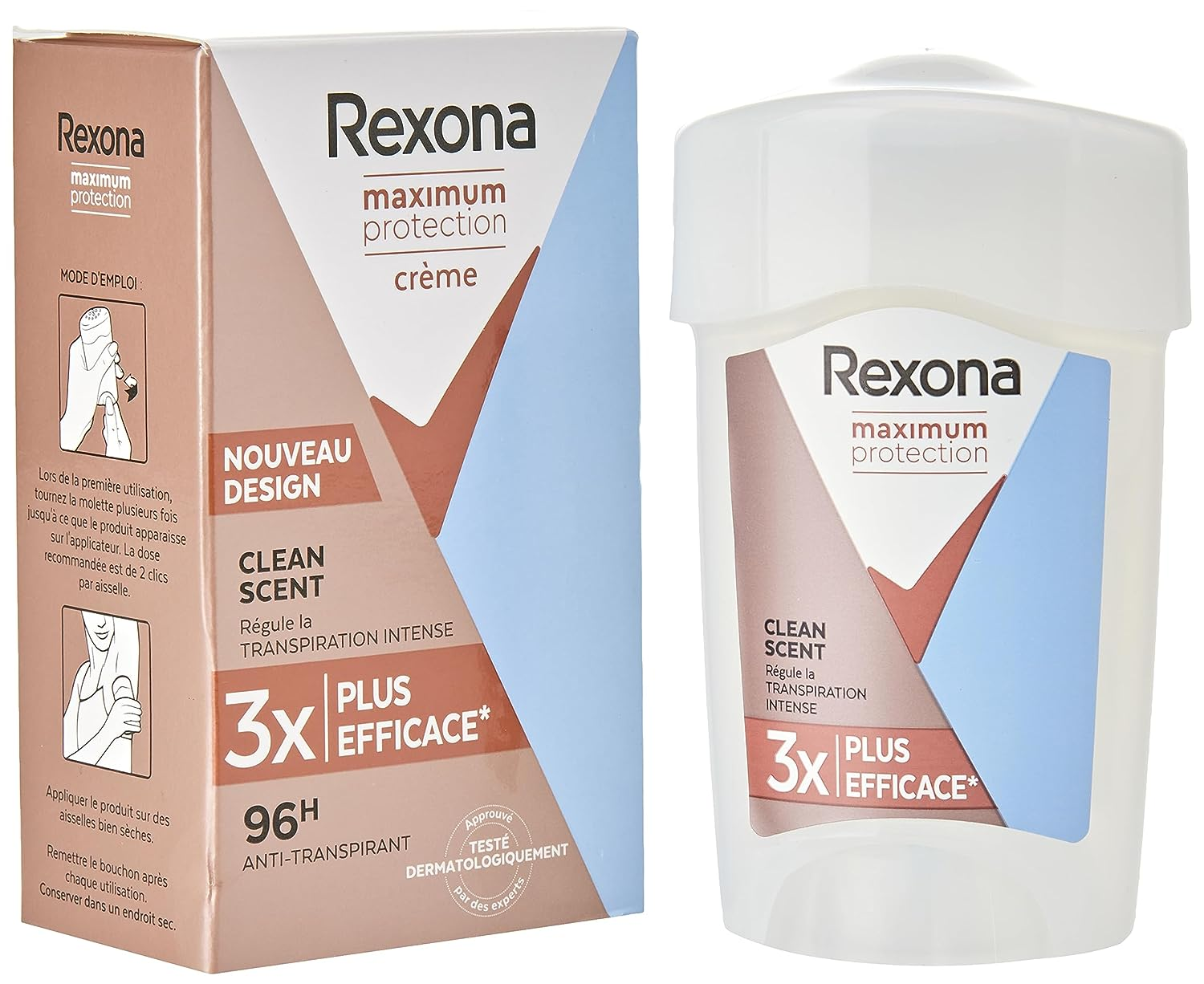 Rexona Maximum Protection Sensitive Dry Antiperspirant Cream 45 ml | eBay