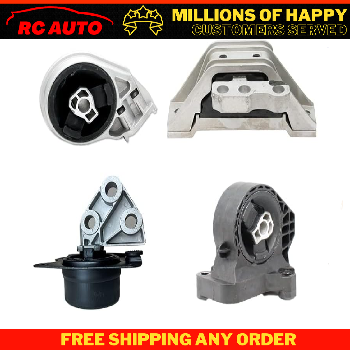 Fits 2005-2010 Chevrolet Cobalt 2.2L/2.4L MANUAL Trans & Motor Mount ...