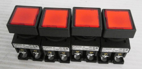 Fuji Electric AR22F0M Illuminated Pushbutton Red 30V 1W (Lot of 4) | eBay
