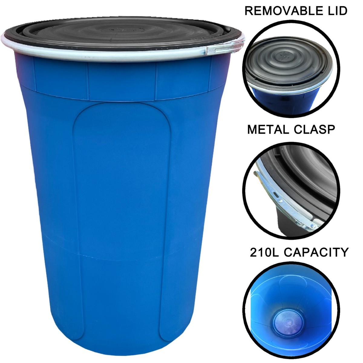 Plastic 55 Gallon Container Dimensions