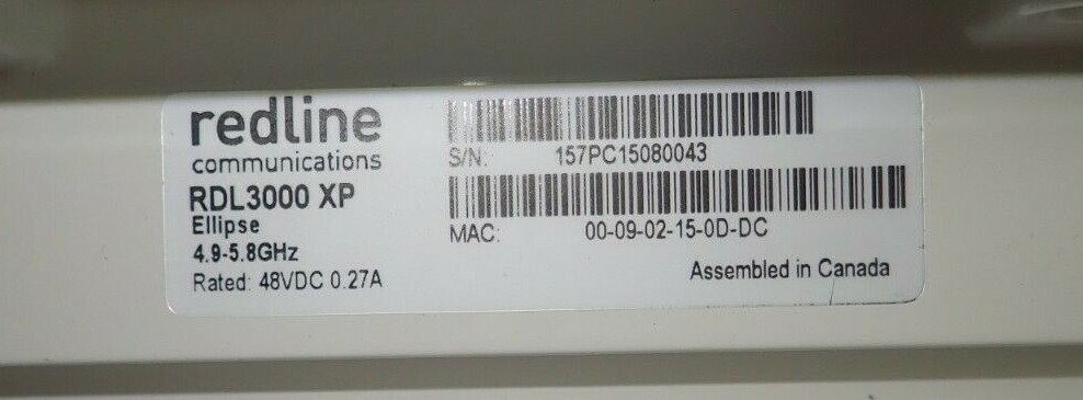 REDLINE RDL3000 XP ELLIPSE 4.9-5.8GHz 3KRR-G-G-T5X-GPS SECTOR ...