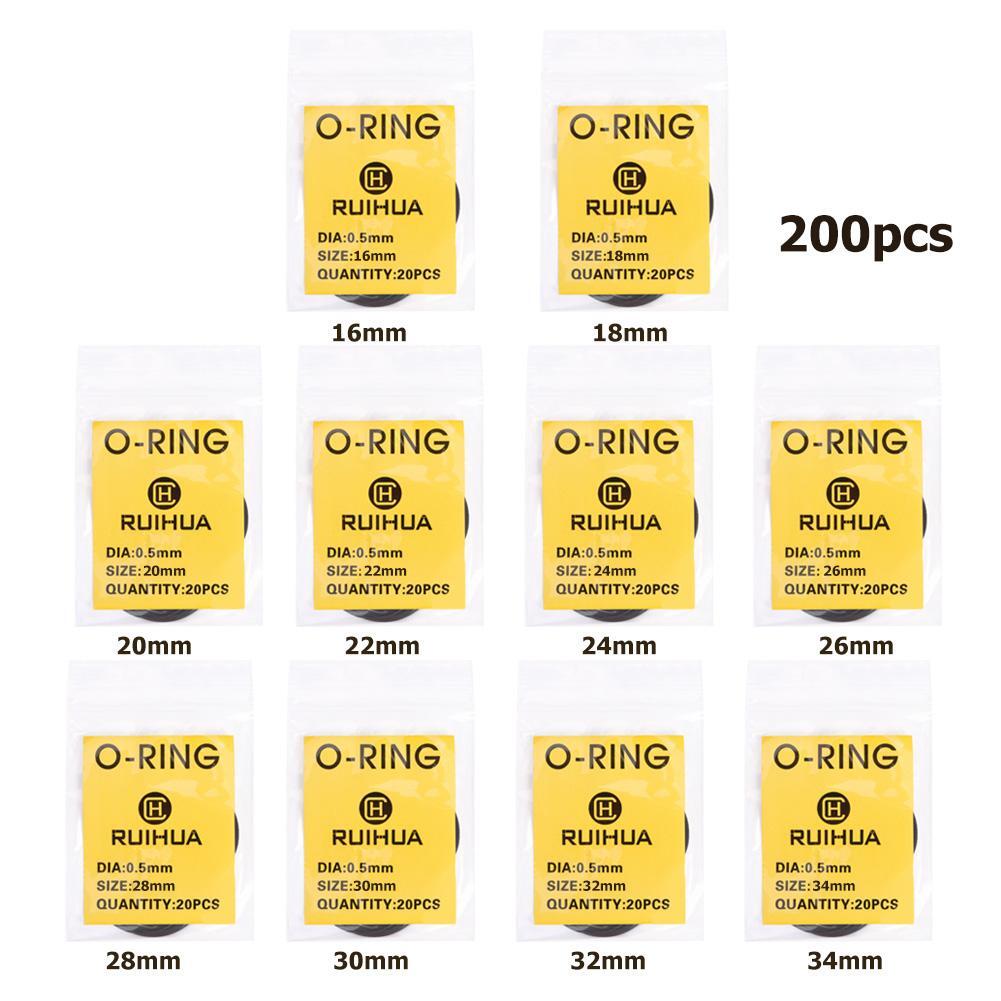 3x200pcs Waterproof O-Ring Back Seal Gaskets Watch Repair Tool (0.5mm ...
