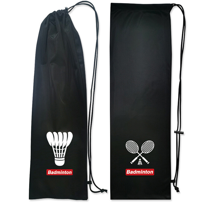 Badminton Racket Cover Bag Soft Storage Bag Case Drawstring Pocket ...