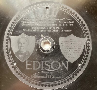 Frieda Hempel, Mary Zentay – Edison DD 82549: GOUNOD Ave Maria ...