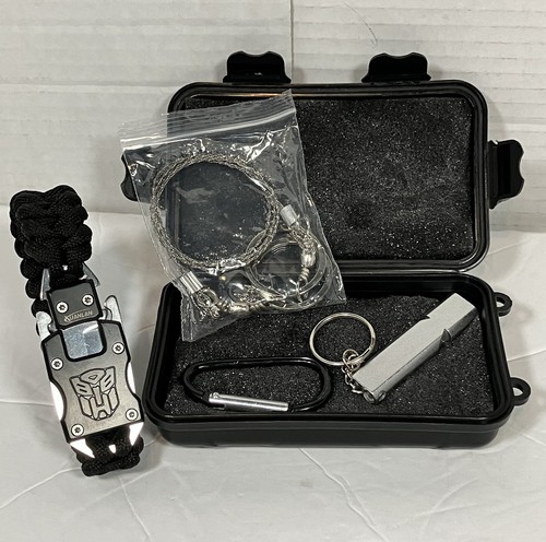 Small Survival Kit for Hiking Camping Survivor Gear Paracord Whistle ...