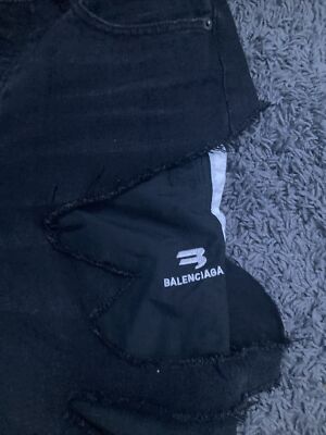 balenciaga slashed jeans | eBay