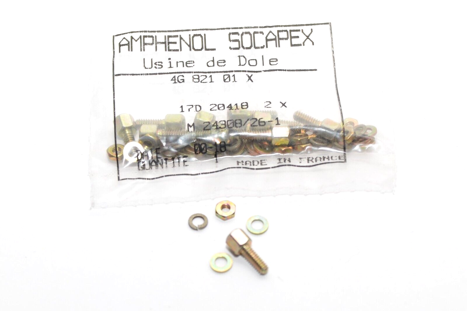 10er Set Schraubensatz f. D-SUB Stecker Amphenol 17D-20418-2-X, 50 ...