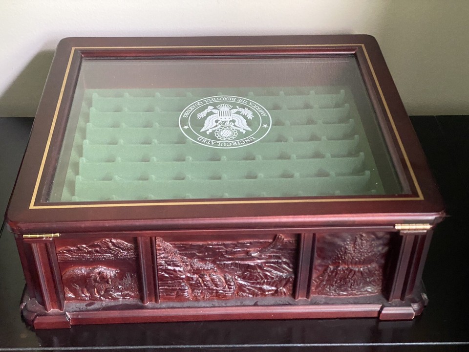 DANBURY MINT STATE QUARTER Display Case No quarters No Key | eBay