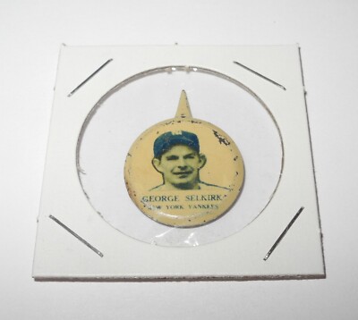 1938 Baseball PM8 Our National Game George Selkirk New York Yankees Pin ...