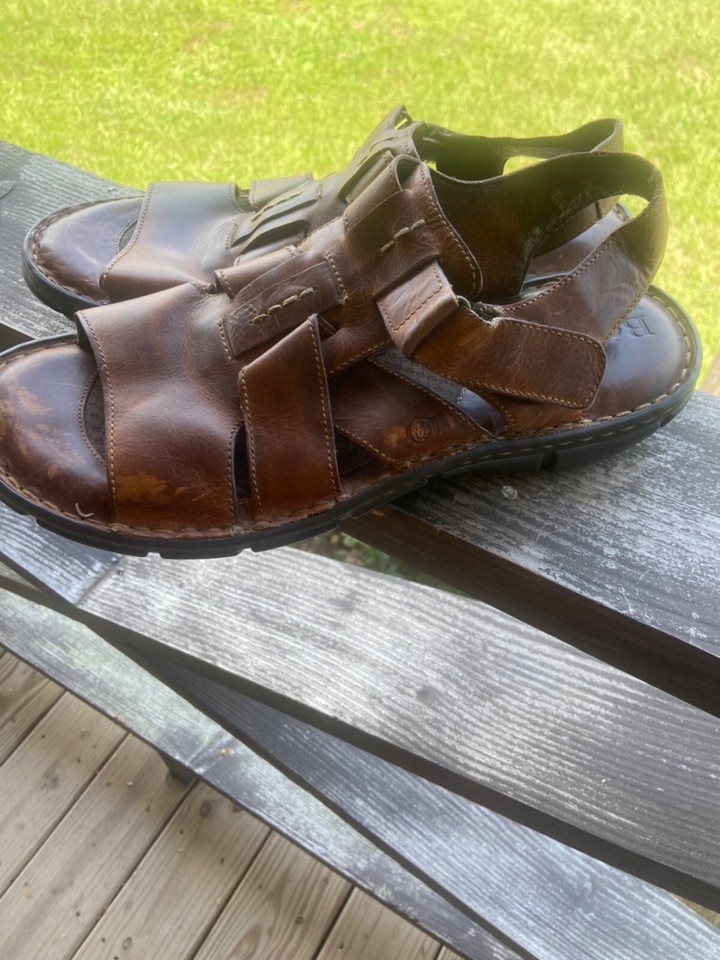 Men's BORN sandles size 11 genuine leather | eBay