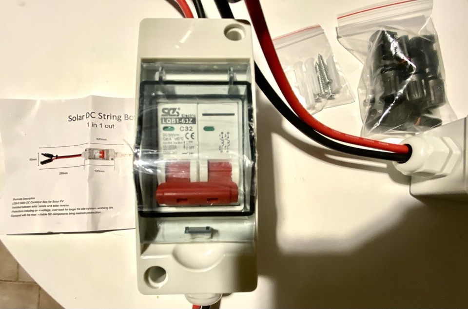 PV Disconnect Switch Solar Panel Disconnect Switch 32A 500V DC Circuit ...