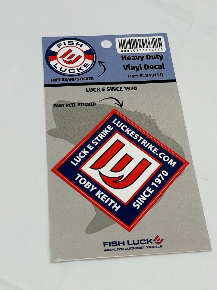 LUCK E STRIKE Toby Keith Heavy Duty Vinyl Decals. LUCK E Since 1970 ...