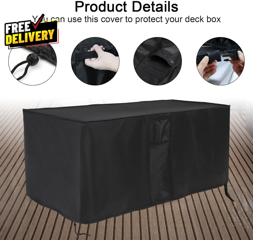 Patio Deck Box Cover for XXL 230 Gallon Outdoor Storage Box Waterproof ...