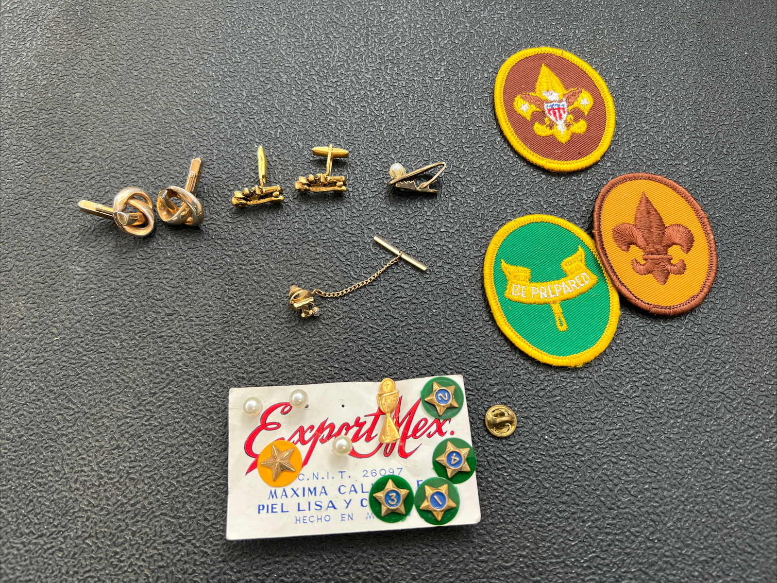 Boy Scouts of America Vintage Star Service Year Pin Cufflinks Ranks 🔥 ...