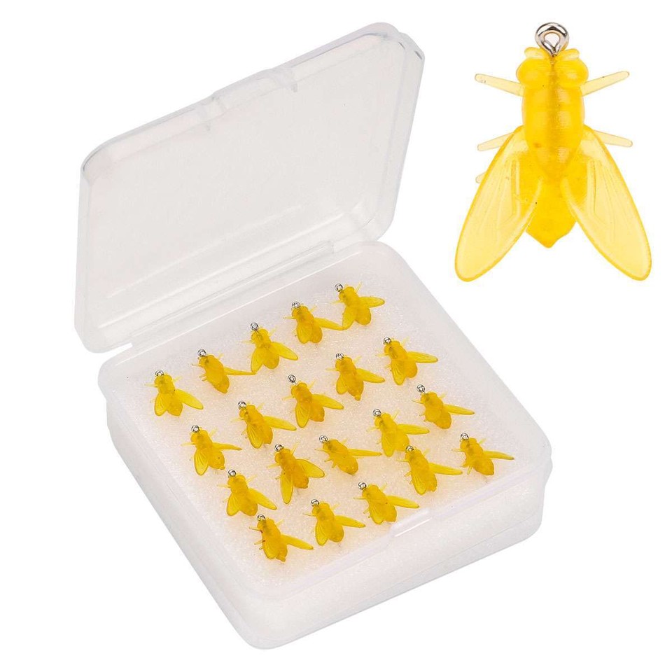 20Pcs/Box Fly Fishing Flies Kit Fake Flies for Trout Grayling Panfish ...