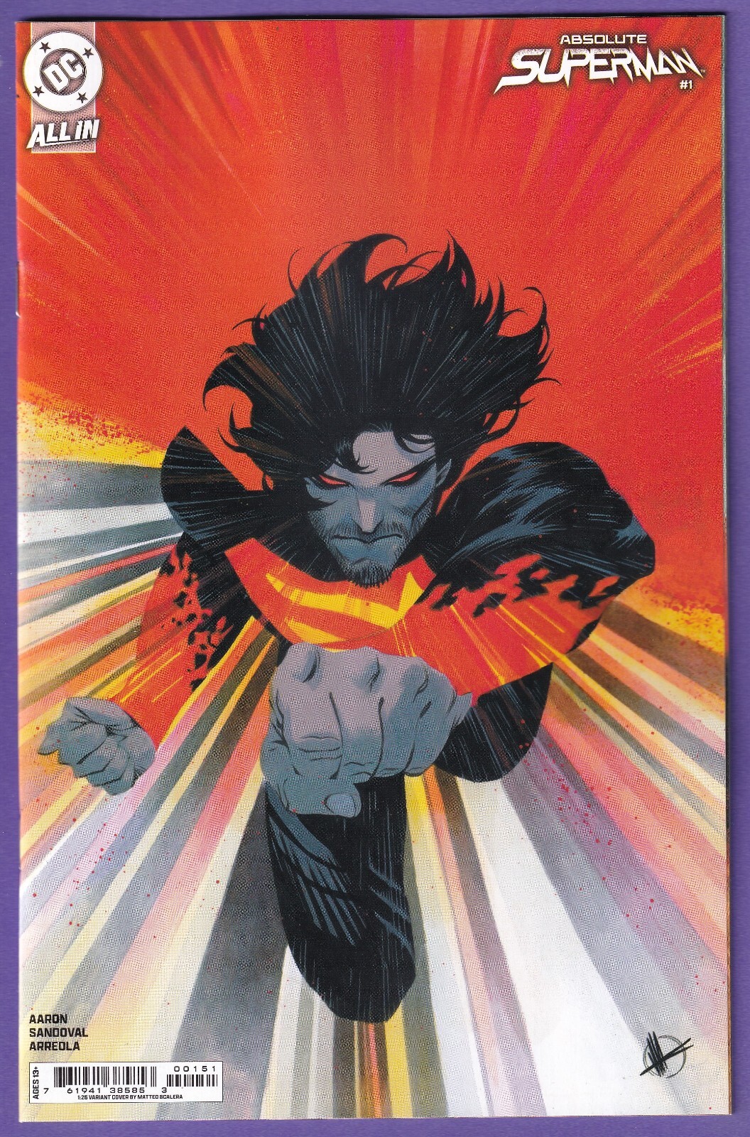 Absolute Superman #1 1:25 Scalera Variant Actual Scans! | eBay