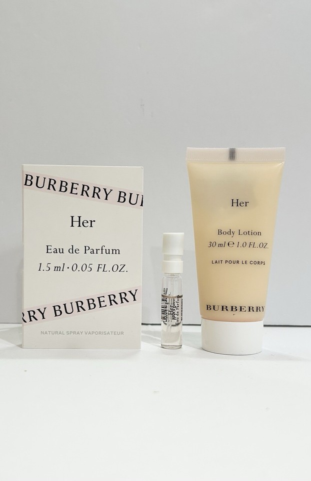 Burberry Her EDP Sample & Body Lotion 30ml set | eBay