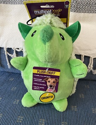 Multipet Large Hedgehog Plush Dog Toy Green 8 Inches | eBay