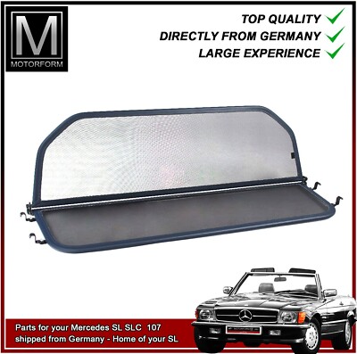 Mercedes SL 107 BLUE windstop WIND STOP DEFLECTOR WINDSHIELD 560SL ...