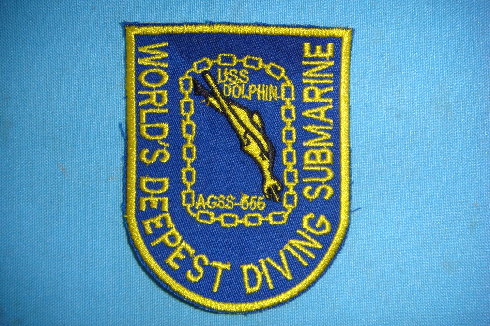 PATCH US NAVY USS DOLPHIN AGSS-555 SUBMARINE | eBay