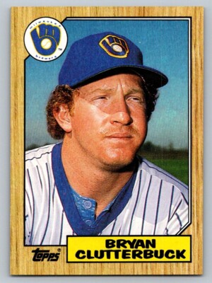 1987 Topps #562 Bryan Clutterbuck - Milwaukee Brewers RC | eBay