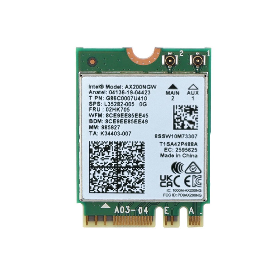 WiFi 6 AX200NGW M.2 Wireless 802.11ax Network Module Bluetooth 5.2 ...