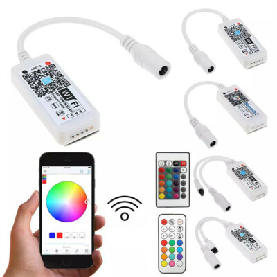 Magic Home DC5V 12V 24V Wireless WiFi Bluetooth Controller,RGB/RGBW IR ...