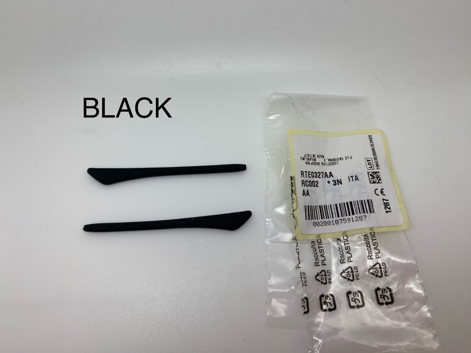 AUTHENTIC RayBan Replacement Temple (Arm) Tips RB 3183 BLACK Ray Ban | eBay