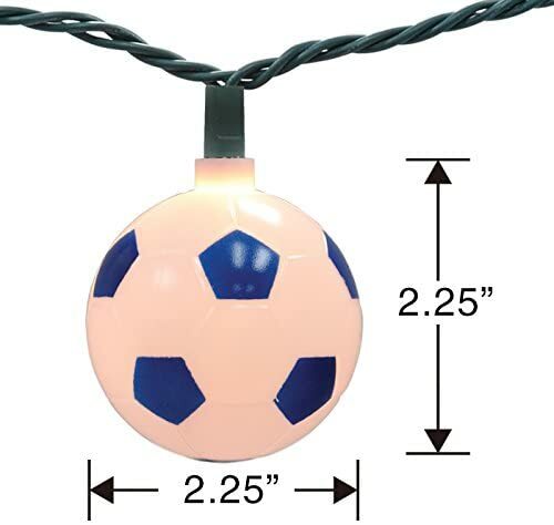 Plug In Soccer Ball Light Set - Large Soccer Ball Light String Futbol ...