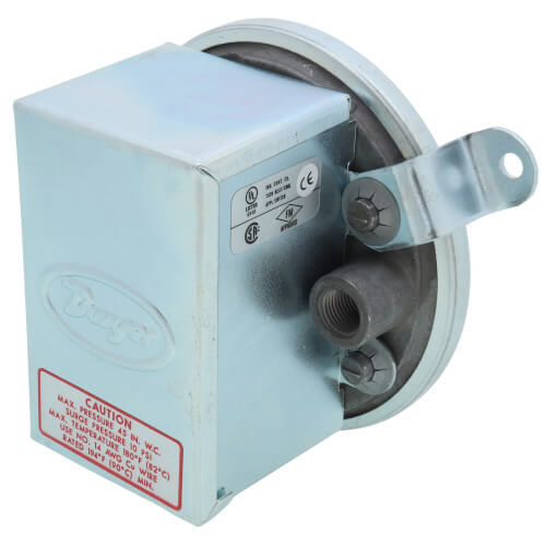 Dwyer 1910-1 Compact Low Differential Pressure Switch 120/125/250/480V ...