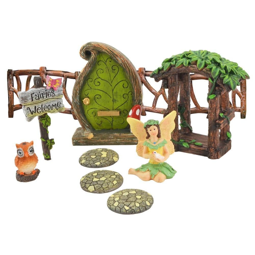 Charming Forest Polyresin Fairy Garden Kit (11-Piece) US | eBay