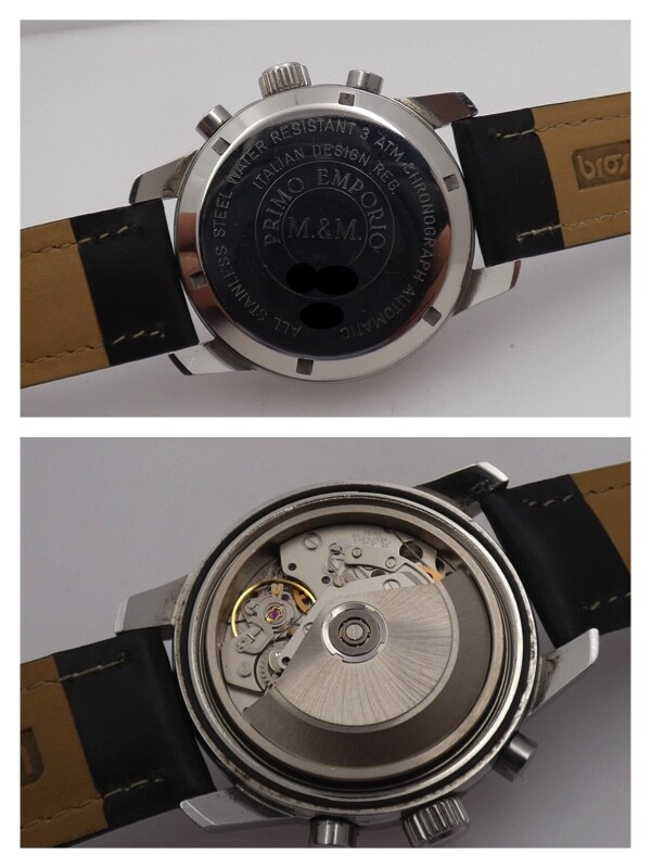 M&M PRIMO EMPORIO AUTOMATIC DAY-DATE CHRONOGRAPH 40mm STAINLESS STEEL ...