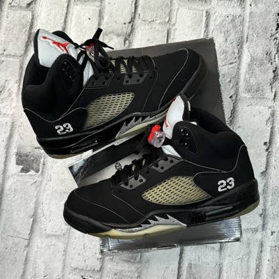 Air Jordan 5 Retro Black Metallic 2007 Size 9 136027-004 Authentic Rare ...