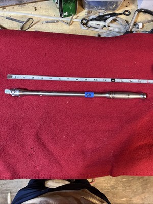 Snap On 1/2" Drive 15.5" Long Chrome Standard Handle Breaker Bar SN15A ...