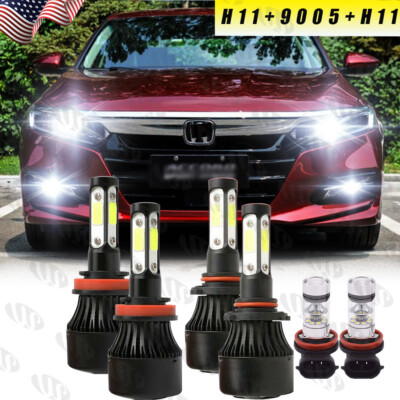 For Honda Pilot 2006 2007-2018 Combo LED Headlight High Low Beam+Fog ...