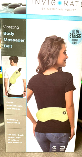 NEW Meridian Point Gray Invigorate Vibrating Body Massager Adju Belt 2 ...