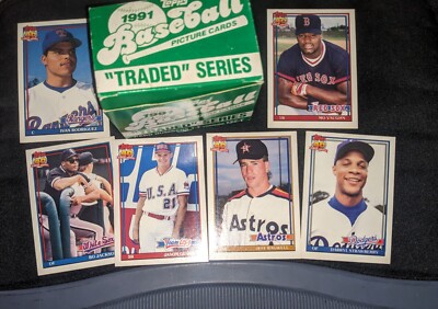 1991 Topps Baseball Traded Series 1T to 132T Complete Factory Set | eBay