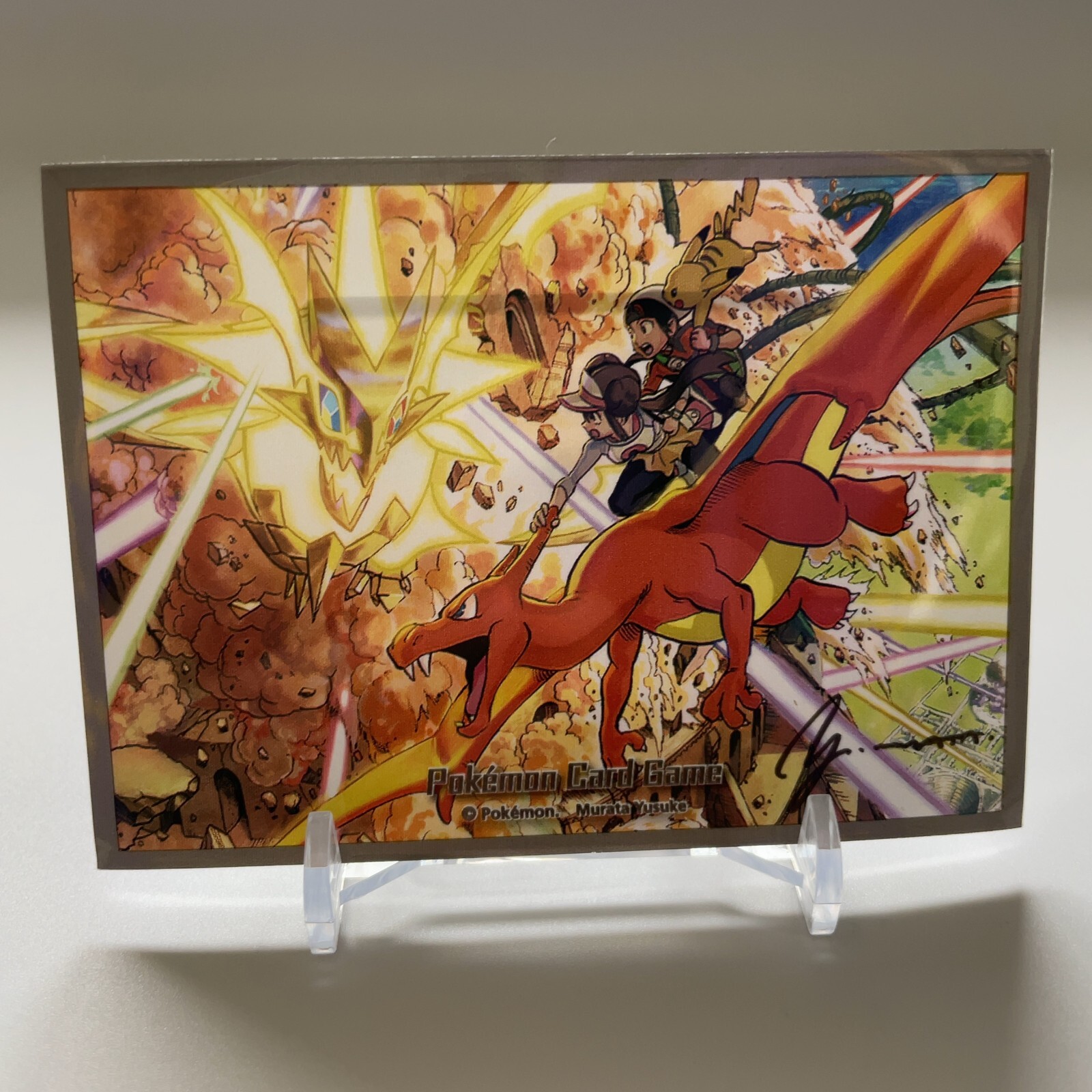 Charizard Pikachu 1X Pokemon Center Card Game TCG Deck Shield Single ...