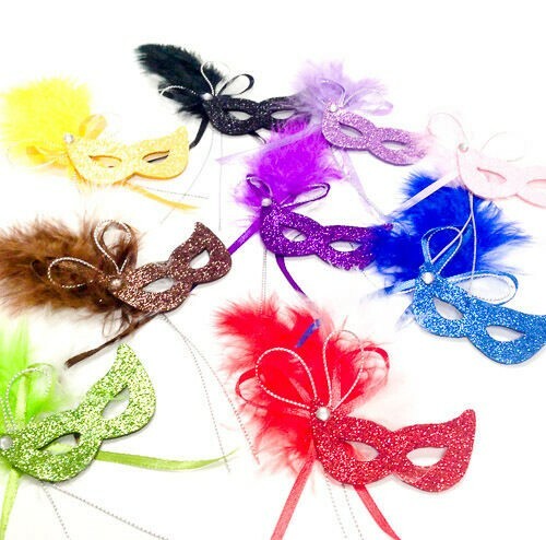 72PCS Mini Masquerade Masks Mini Mardi Gras Masks Quince Purim Favors ...