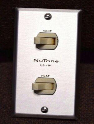 NuTone HEAT VENT Electrical TOGGLE Duplex SWITCH Ships Super Fast NEW ...