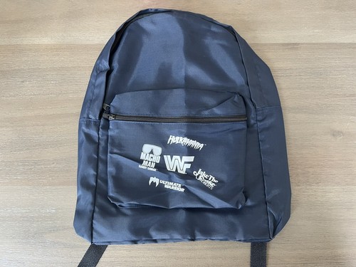 Vintage 1989 WWF Backpack Ultimate Warrior Macho Man Jake the Snake ...