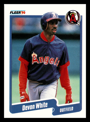 1990 Fleer Devon White California Angels #147 Centered Mint | eBay