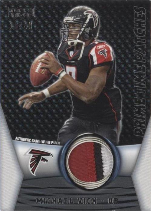 2009 Topps Unique - Prime Time Patches Michael Vick #PTP-150 /40 (MEM ...