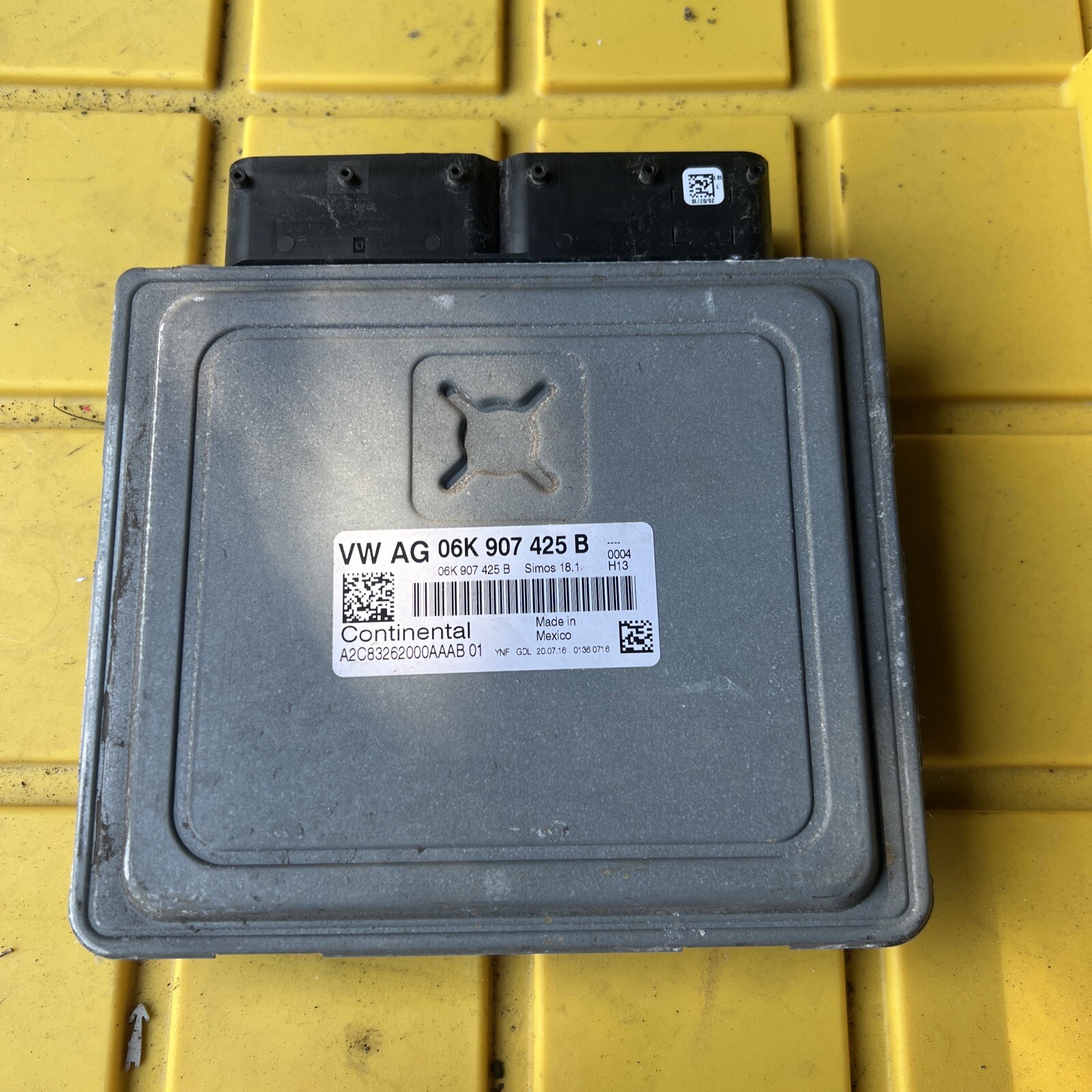 2015-2017 VW PASSAT 1.8L ENGINE COMPUTER CONTROL MODULE 06K907425B OEM ...