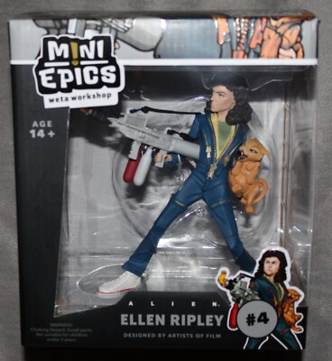 Weta Mini Epics Alien ELLEN RIPLEY & Jonesy Cat 7" Vinyl Figure #4 1979 ...