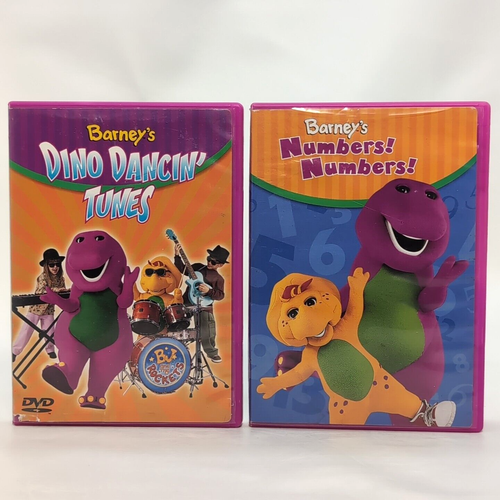 Barney's DVD Lot Of 2 - Dino Dancin’ Tunes & Numbers! Numbers ...