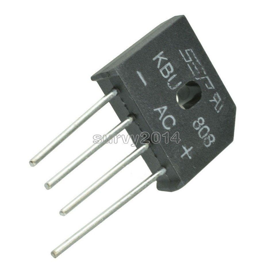 5PCS KBU808 SIP-4 KBU-808 8A 800V Bridge Rectifier | eBay