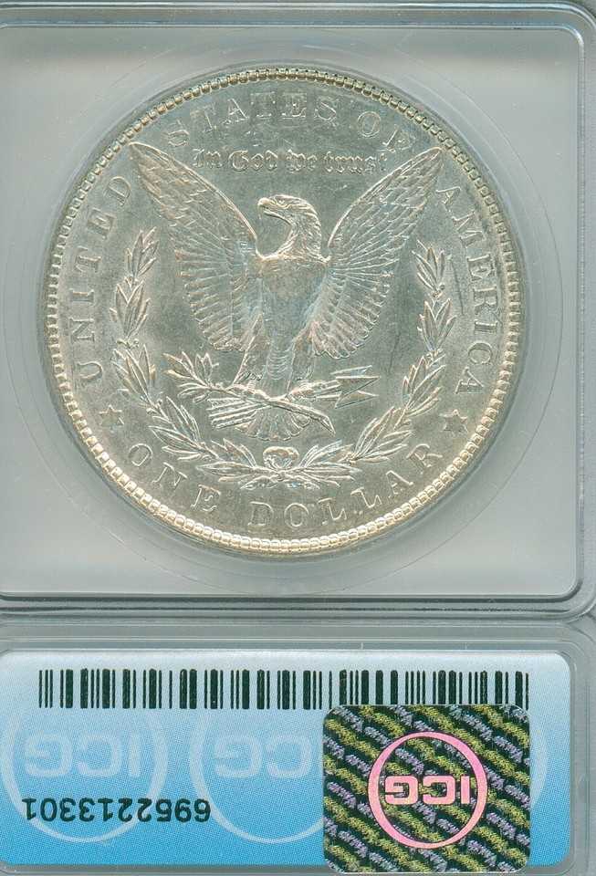 WOW! 1901 Morgan Silver dollar - ICG AU58 details (cleaned) GREAT ...