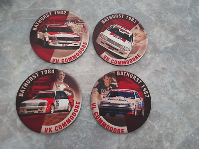 set of 4 - Neoprene Drink Coasters - Bathurst Commodore 80's | eBay