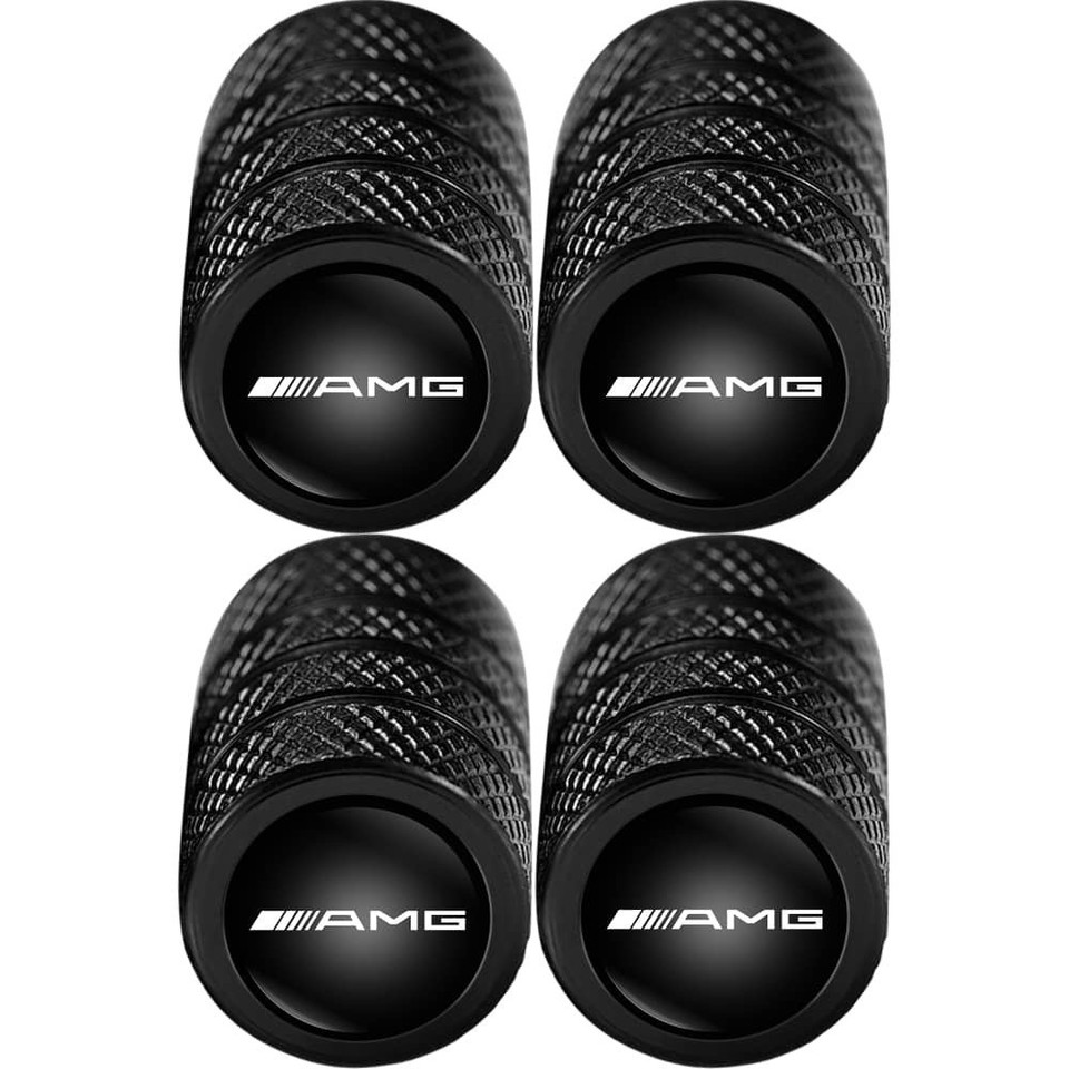 Set Of 4 Premium Metal Tyre Dust Valve Caps For All Mercedes Benz AMG ...
